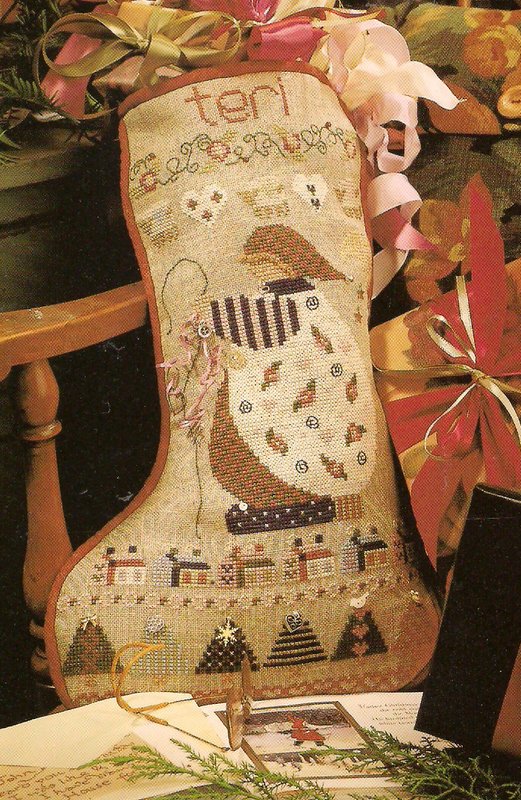 Teri's Stocking Christmas Cross Stitch Pattern Chart Leaflet Shepherd's Bush