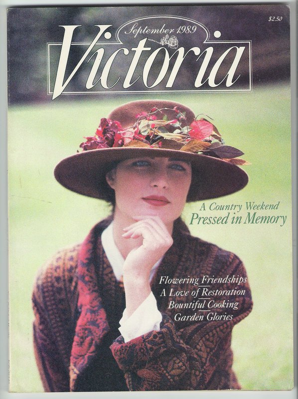 Victoria Magazine Back Issue September 1989 Pressed Flowers Cooking ...