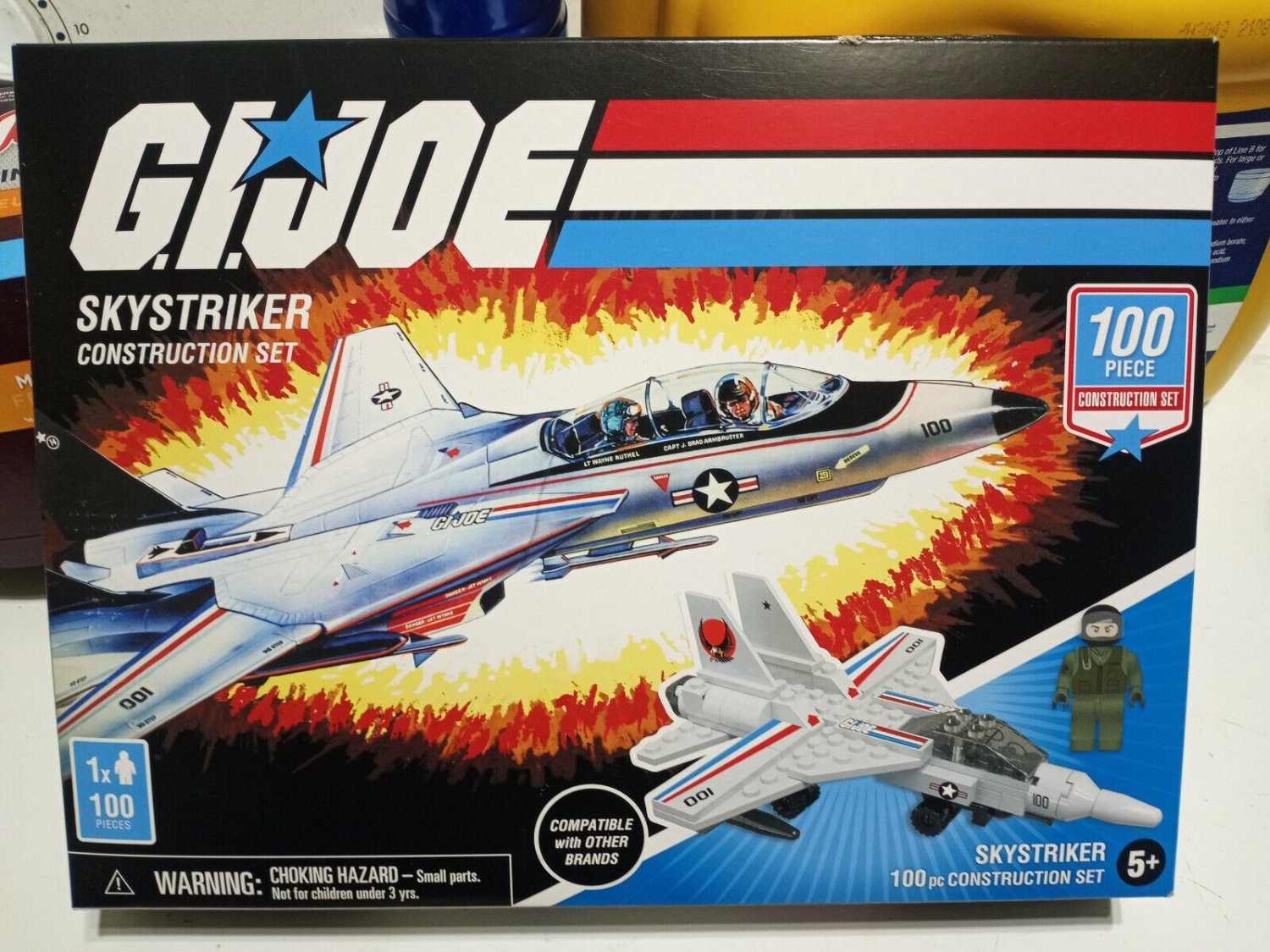 GI Joe Skystriker Jet Construction Set + Ace Pilot Figure Forever ...