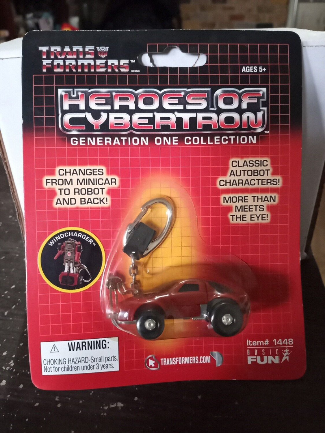 Transformers Heroes of Cybertron G1 Windcharger Key Chain 2006