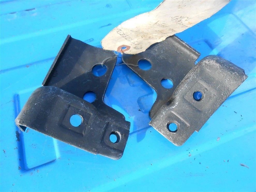 1967 1968 Chevy Camaro inner rear bumper brackets original GM parts