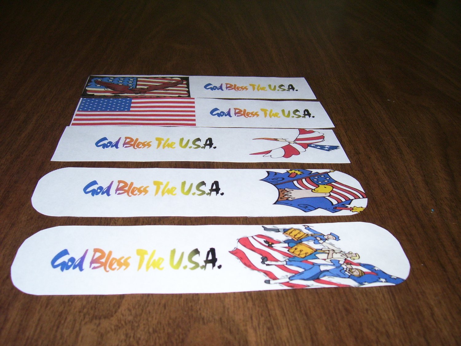 25 Laminated Bookmarks for Independence Day