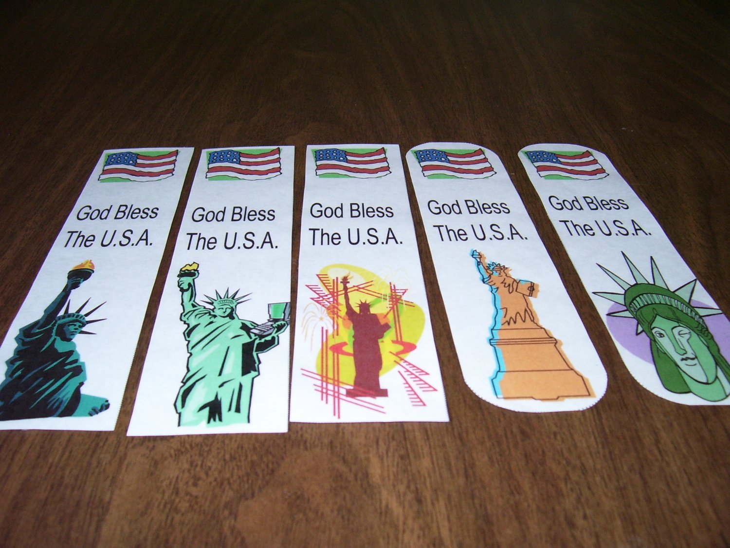 25 Laminated Bookmarks for Independence Day
