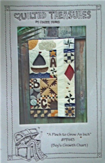 A Pinch to Grown An Inch Quilt Top Wall Hanging Growth Chart Pattern by ...