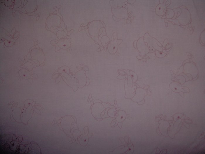 Beatrix Potter Peter Rabbit Pink Toile Cotton Kids Fabric Fat Quarter FQ