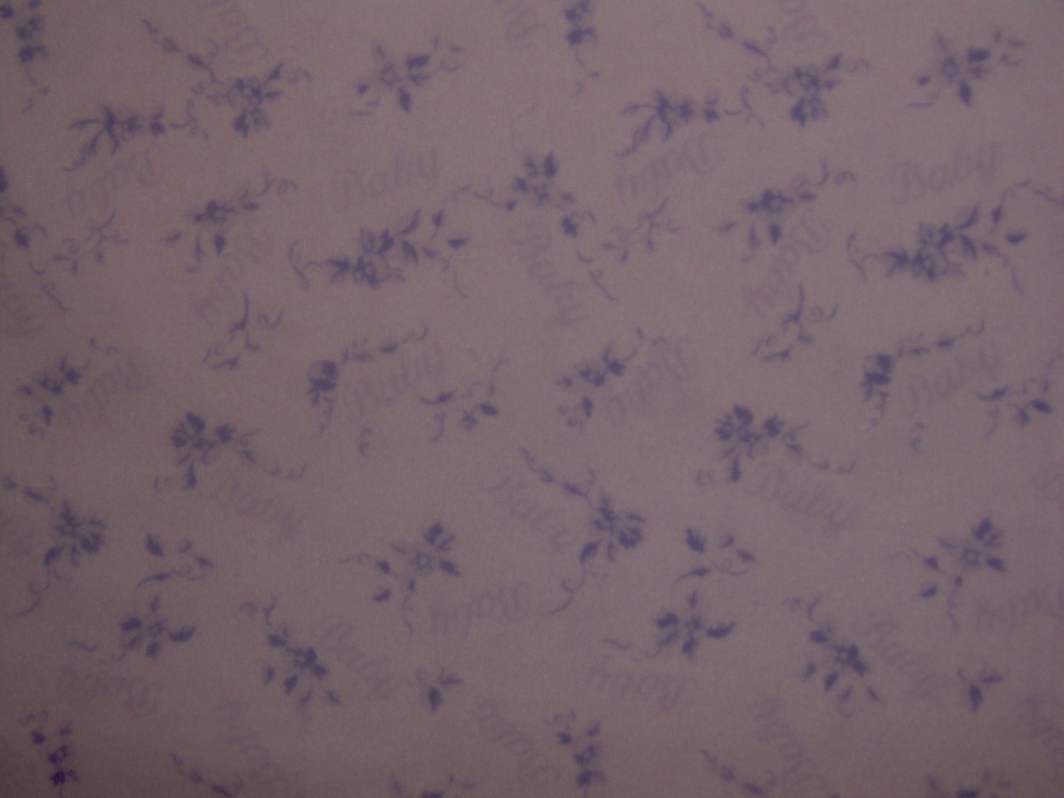 FQ So Soft So Sweet Purple Toile Baby Flannel Fabric Fat Quarter by RJR