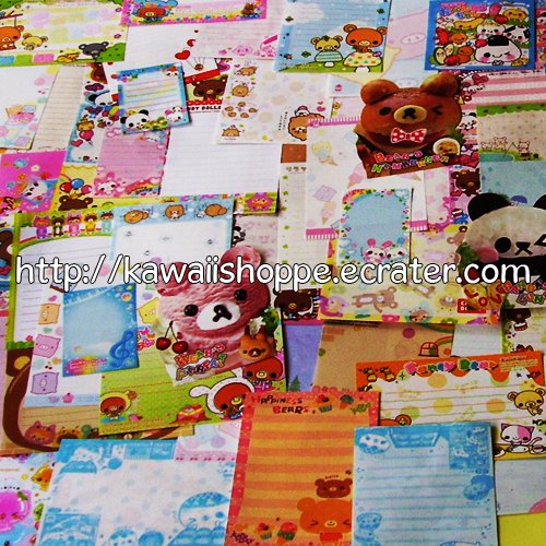 NEW Kawaii Grab Bag 100+ Stationery Memo Grabbie Crux Kamio Q-lia San-X No. 7