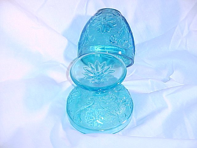 Tiara Glassware -- Blue Set of 3 Glo-Lamps