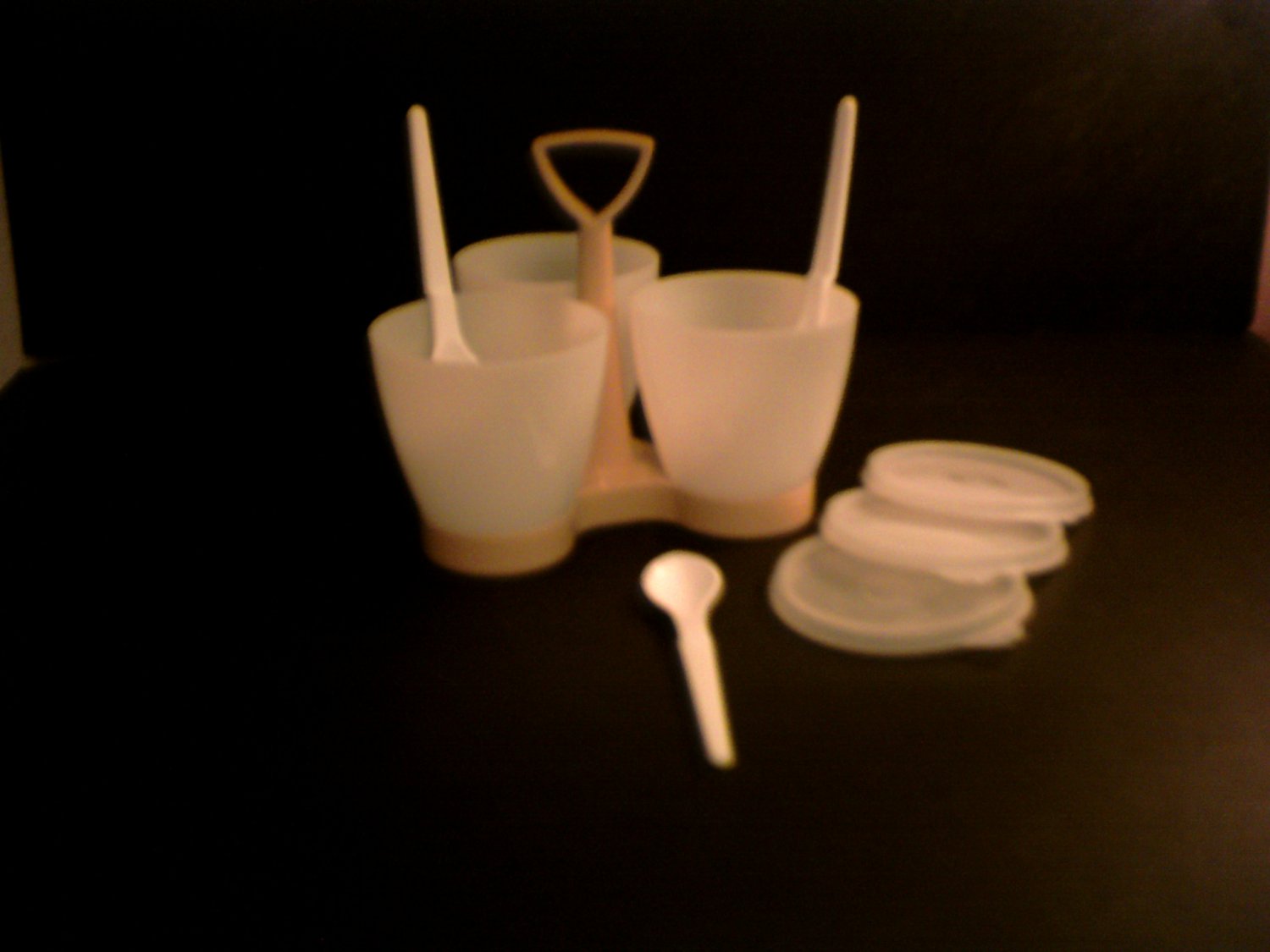 Tupperware -- 8 Piece Goldenrod Condiment Set (B-2/5)