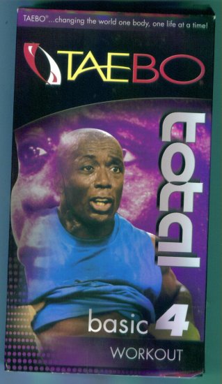Taebo Total Basic 4 Workout Tae Bo Fitness Vhs Tape Video