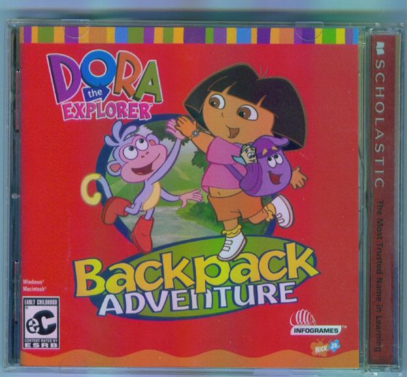 Nick Jr DORA THE EXPLORER BACKPACK ADVENTURE Computer Software CD ...