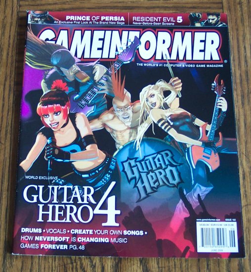 GAME INFORMER Issue 182 June 2008 Guitar Hero 4 Back Issue Gaming ...