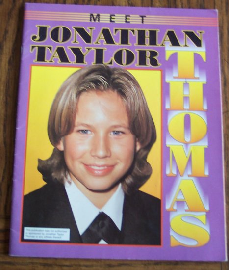 MEET JONATHAN TAYLOR THOMAS Kids Books Children's Fan Book