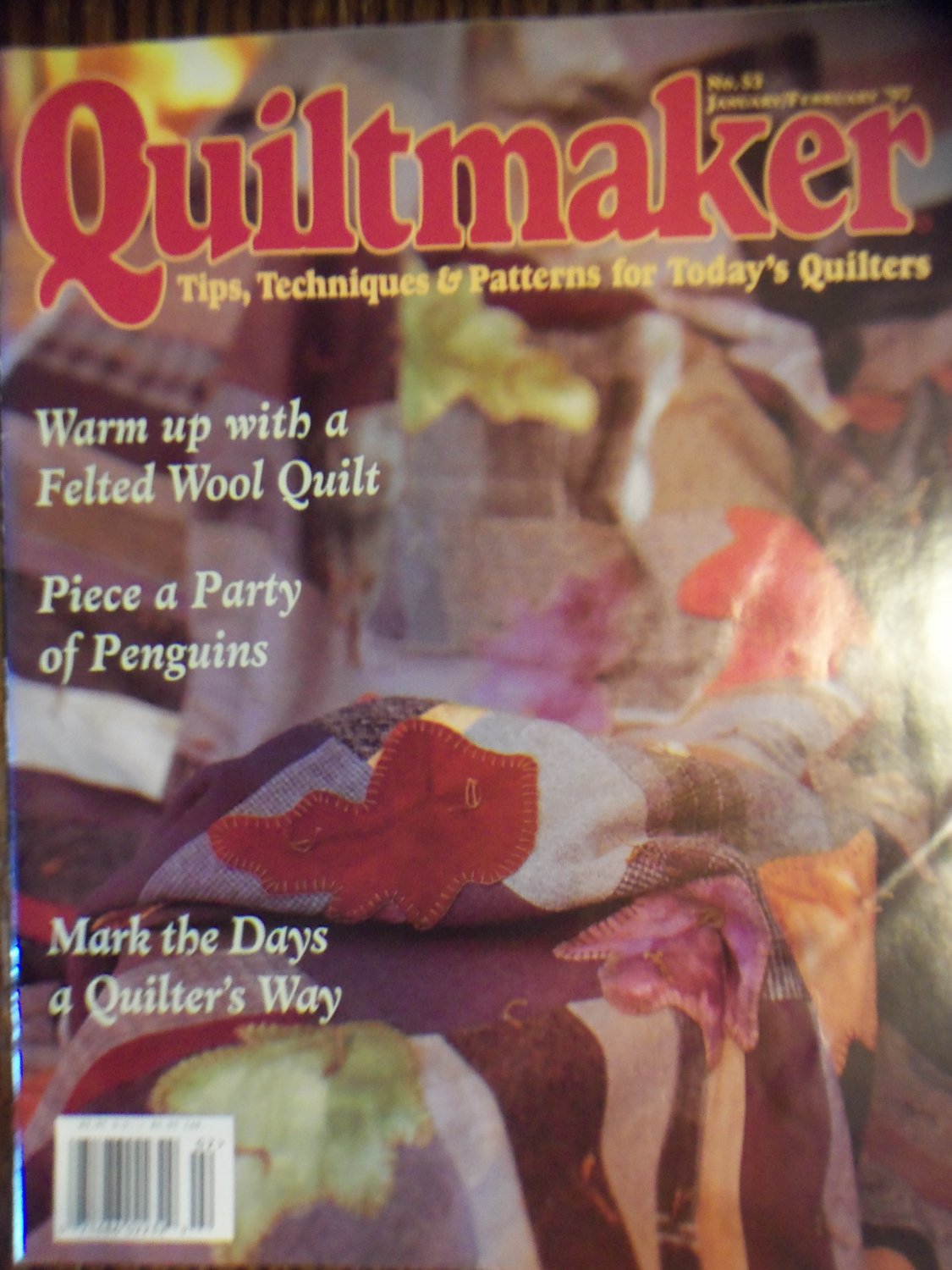 Quiltmaker Magazine No. 53 January February 1997 Back Issue locationM10