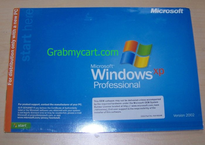 Microsoft Windows XP Professional with SP2 Full Version OEM
