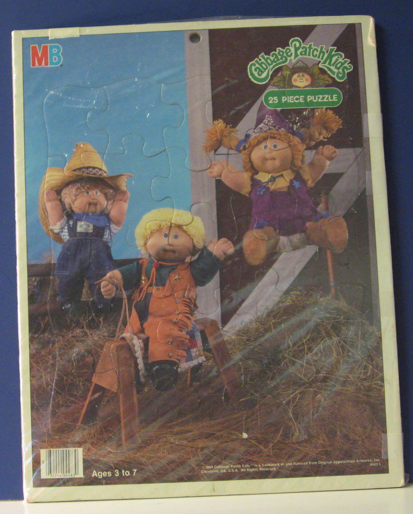Cabbage Patch Kids Frame Tray Puzzle - 25 Pieces - 11 1/2" x 14 3/4 ...