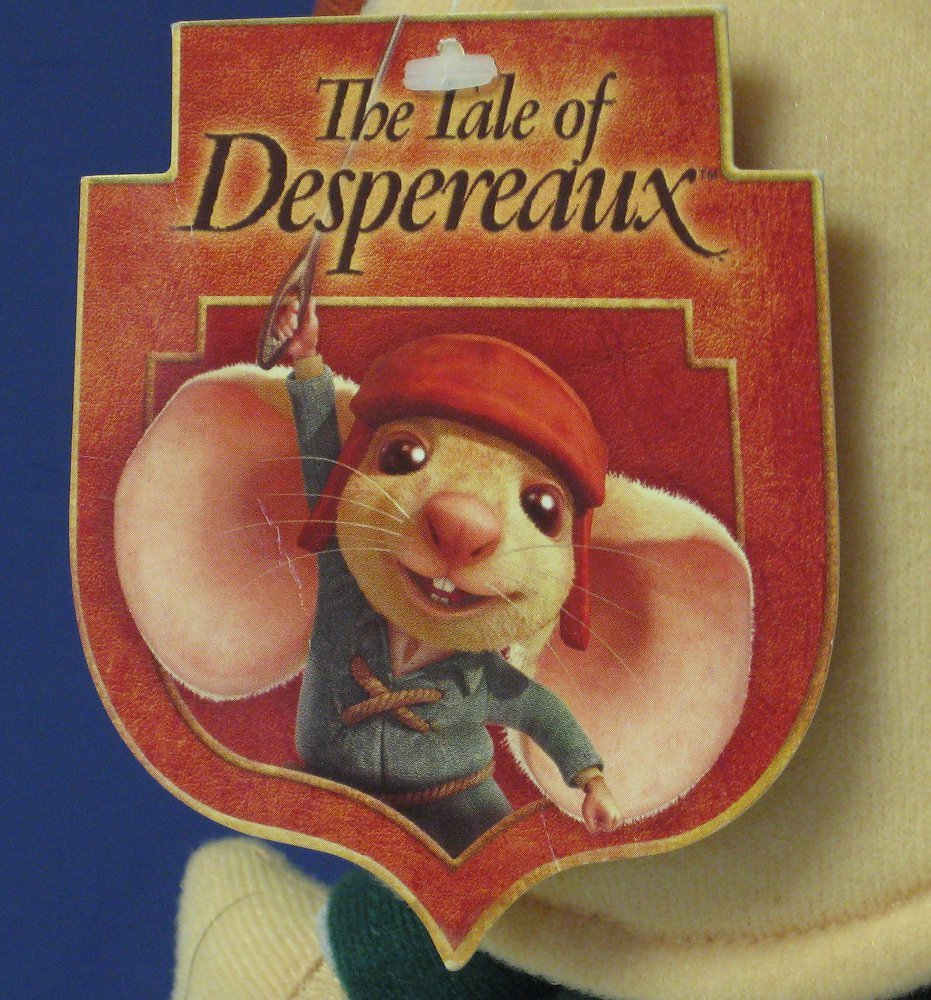 SOLD - Tale of Despereaux Plush Tilling Mouse - 13" - Nanco - 2008