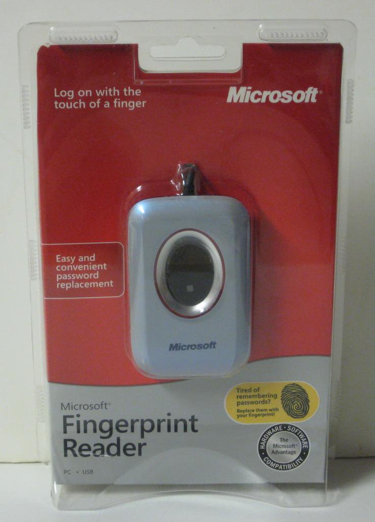SOLD - Microsoft Fingerprint Reader - Model 1033 - USB - New - XP / Vista