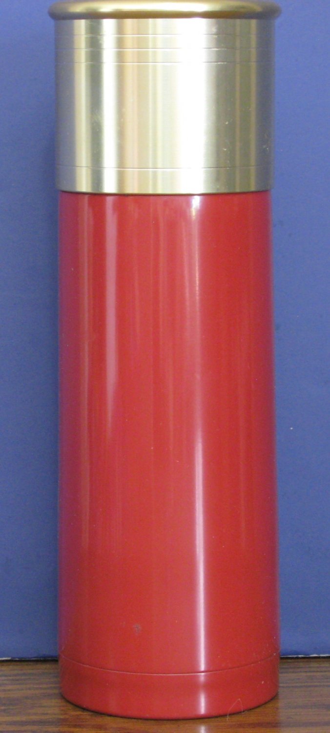 Shotshell Thermo Bottle - 12 Gauge Shotgun Shell Travel Thermos