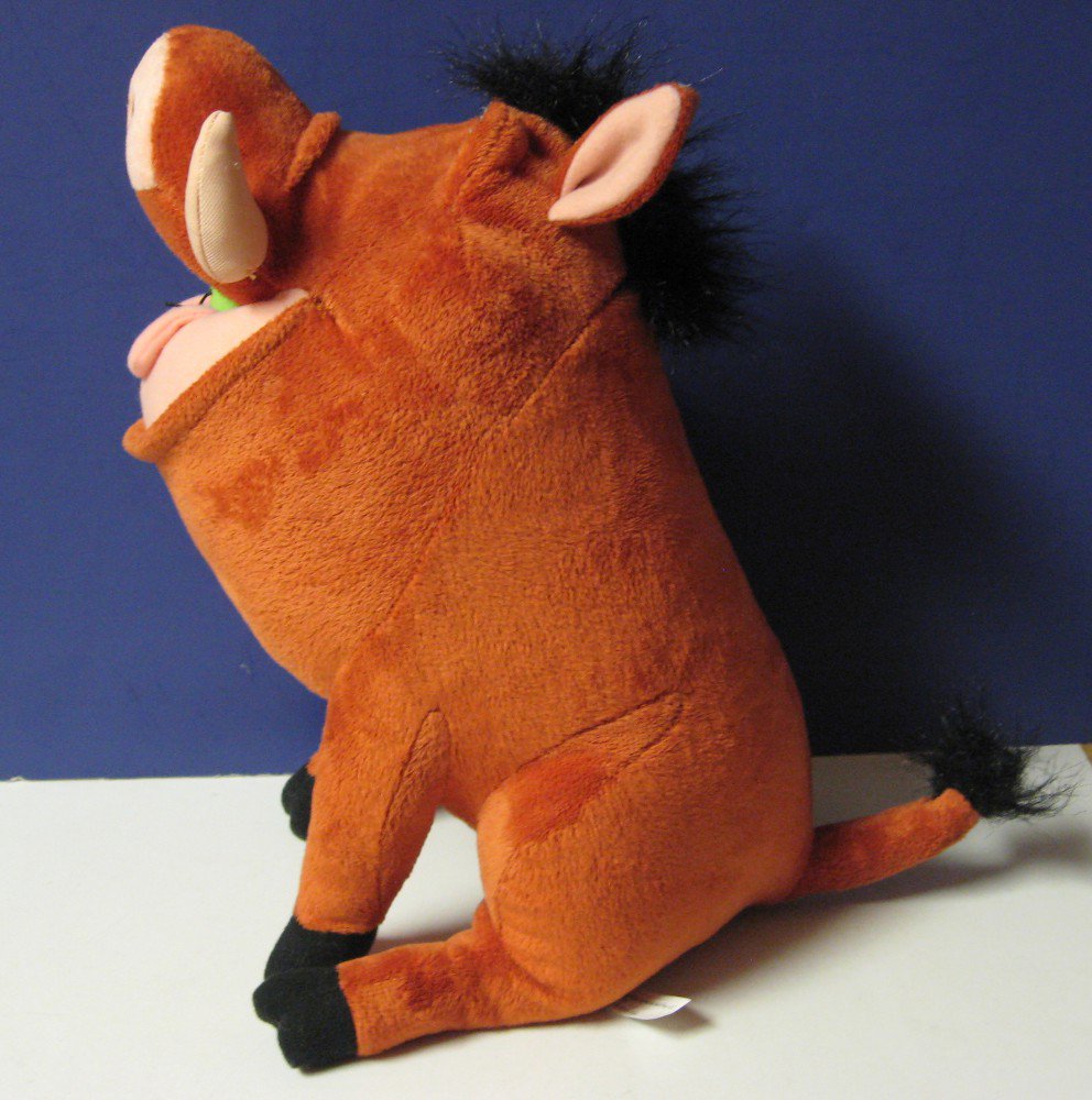 SOLD - Lion King Talking / Farting / Belching Pumbaa Plush Warthog