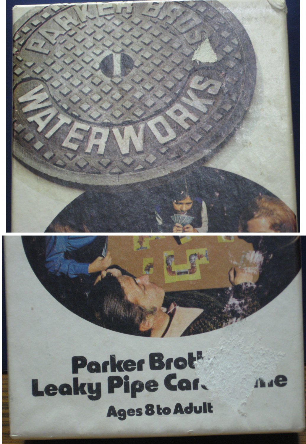 Waterworks Leaky Pipe Card Game - Parker Brothers - Open Box - 1972 Vintage