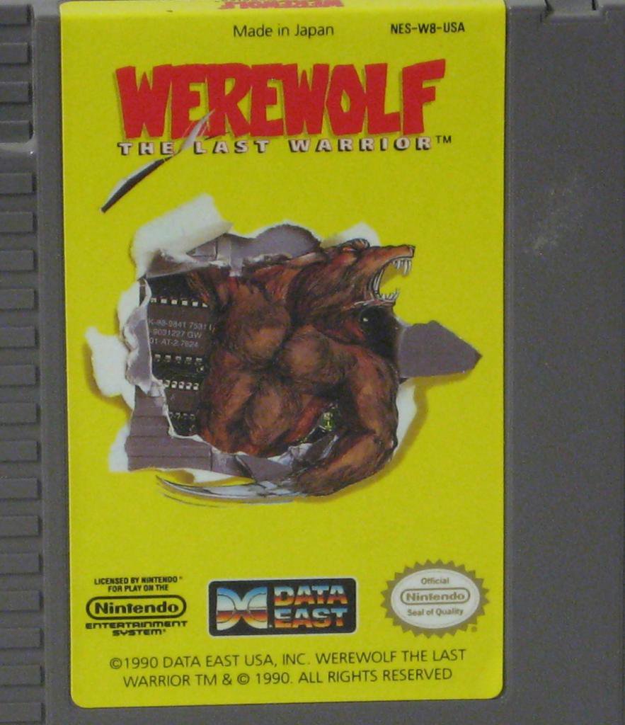 SOLD - Nintendo Entertainment System Werewolf the Last Warrior - NES ...
