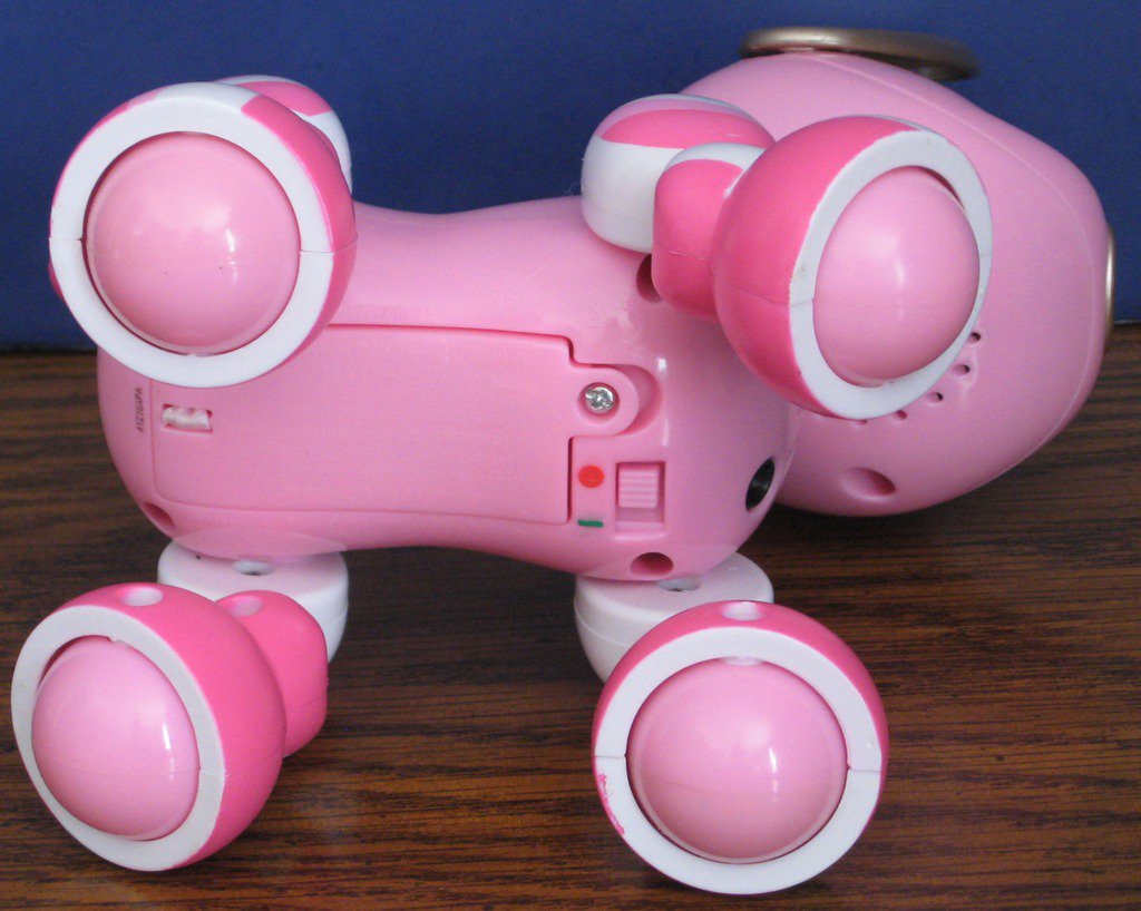 Spin Master Zuppies Candy Pink Interactive Robot Puppy Zoomers Spinmaster