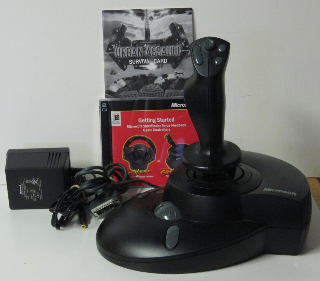 SOLD - Microsoft Sidewinder Force Feedback Pro Flight Stick Joystick ...