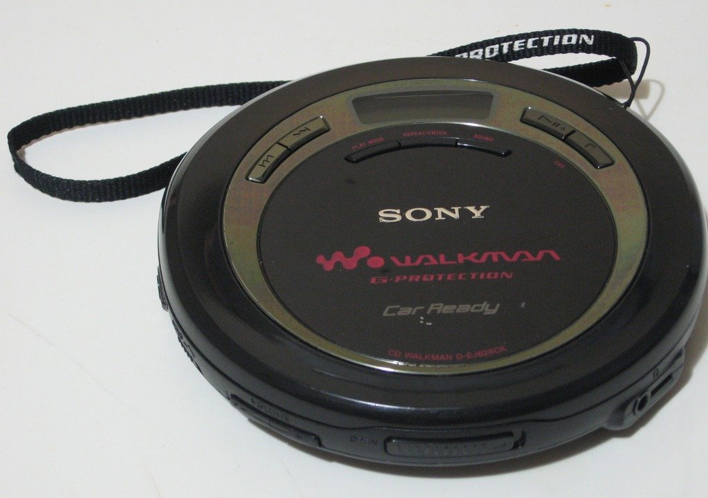 SOLD - Sony Discman CD Walkman D-EJ626CK - CD-R / CD/RW - Black Red ...