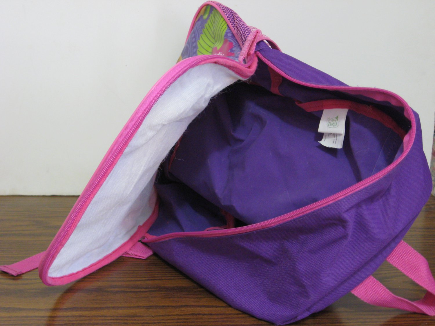 Tinkerbell Disney Fairies Backpack - 15 Inches x 12 Inches - Purple / Pink