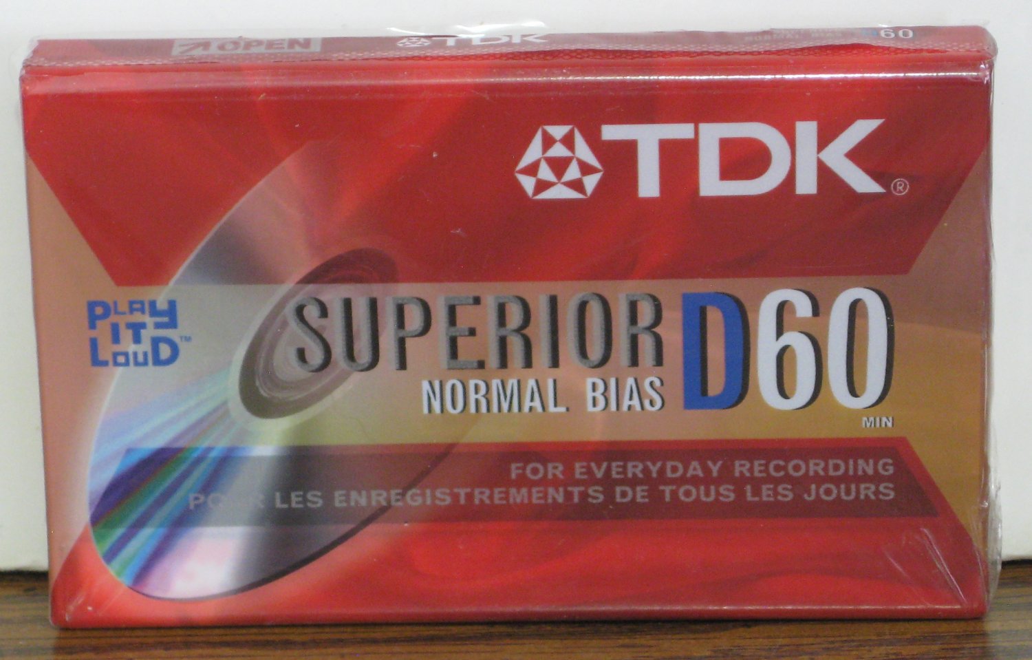 Audio Cassette Tape - TDK Superior D60 - 60 Minutes - New / Sealed