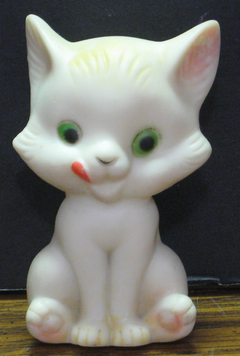 REVAMP - Rubber or Vinyl Kitten 3 1/2" Squeak Toy Binky Cat - 1960s ...