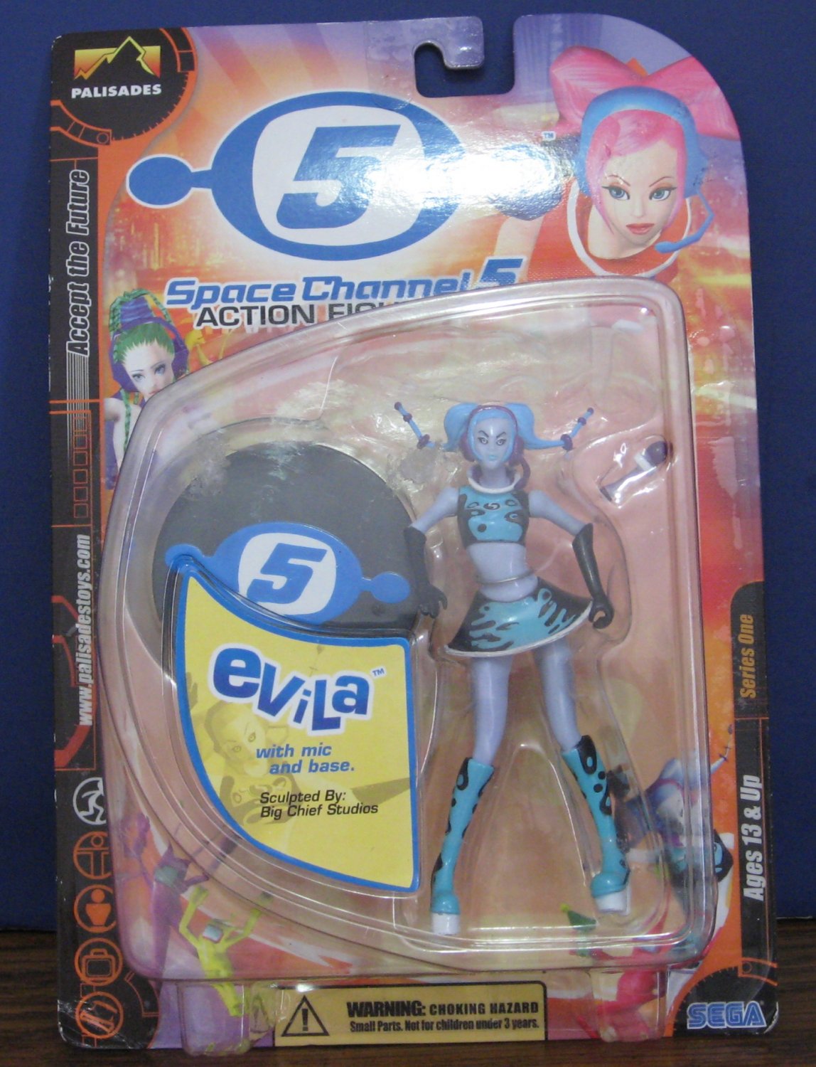 SOLD - Space Channel 5 Evila Action Figure - Palisades Sega Dreamcast ...