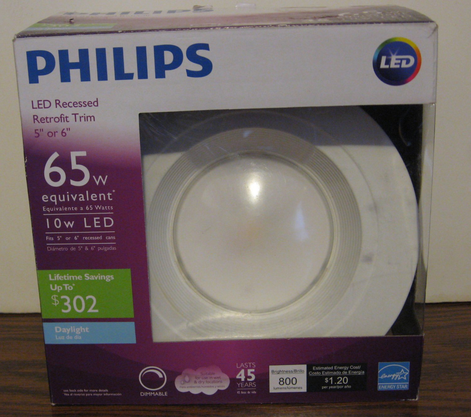 Philips LED Recessed Retrofit Trim Light 5" / 6" 10w / 65w Open Box ...
