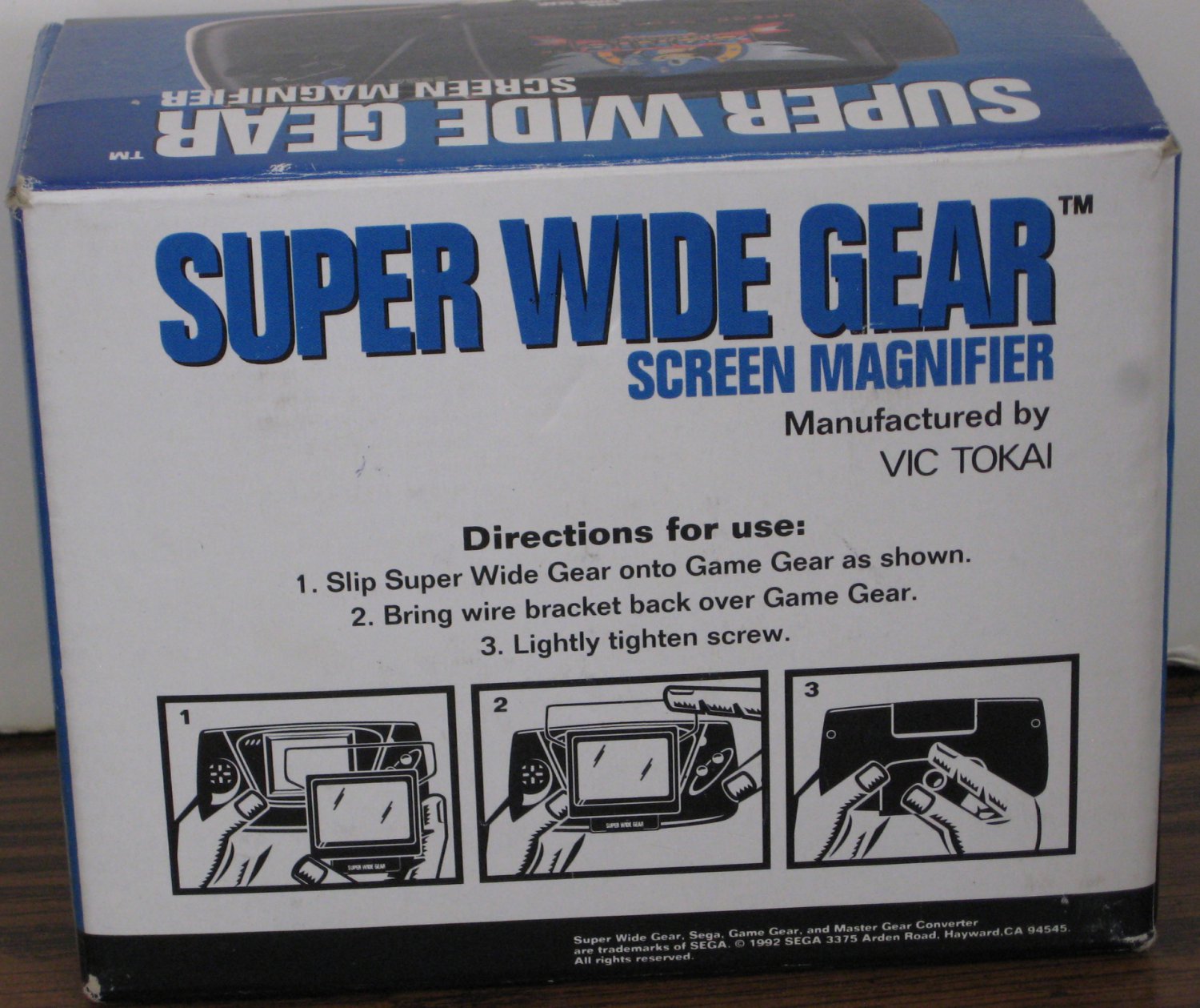 SOLD - Sega Game Gear Super Wide Gear Screen Magnifier with Box - 1992 ...