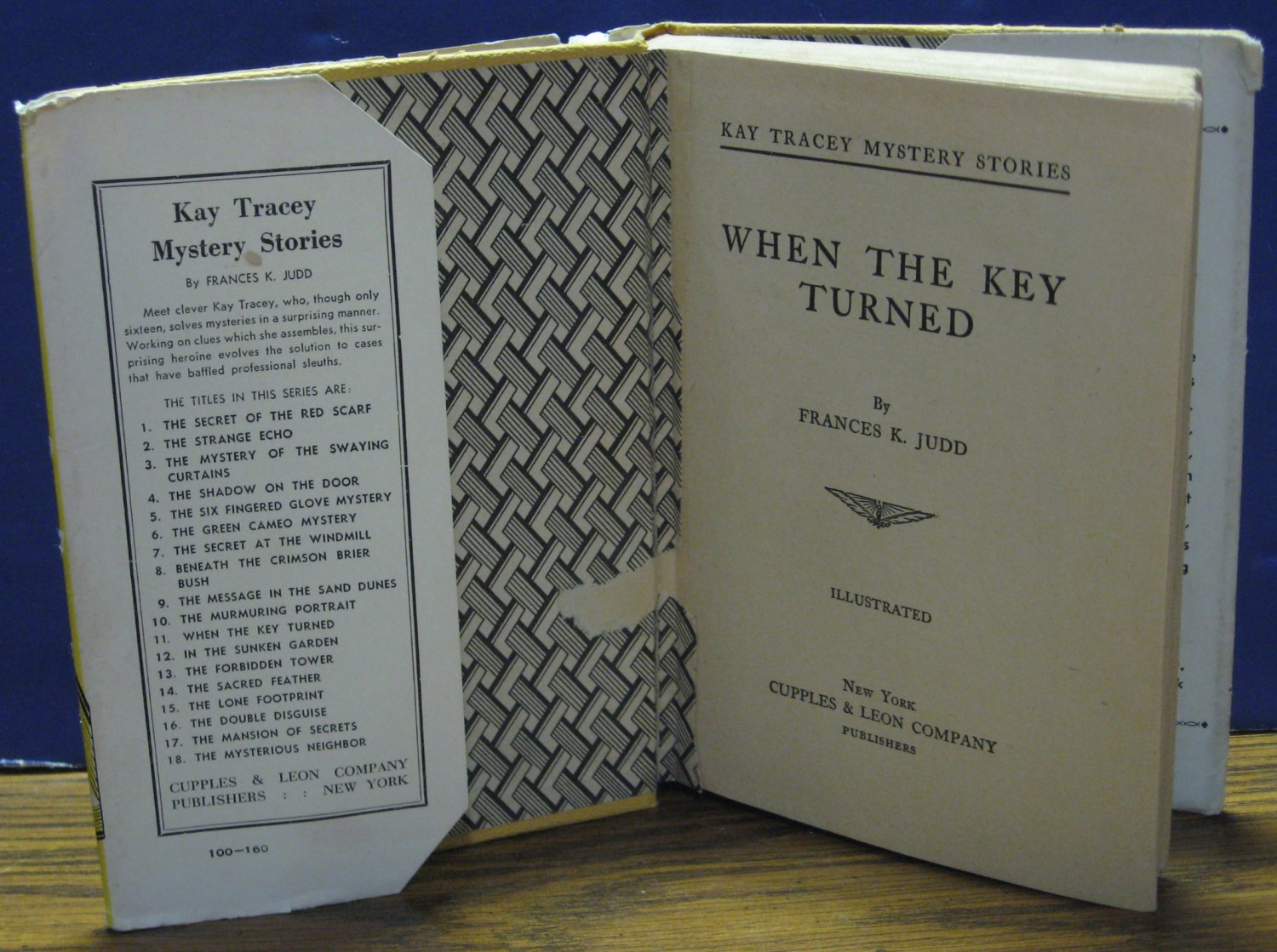 Kay Tracy Mysteries #11 - When the Key Turned - Frances K. Judd - 1939 ...