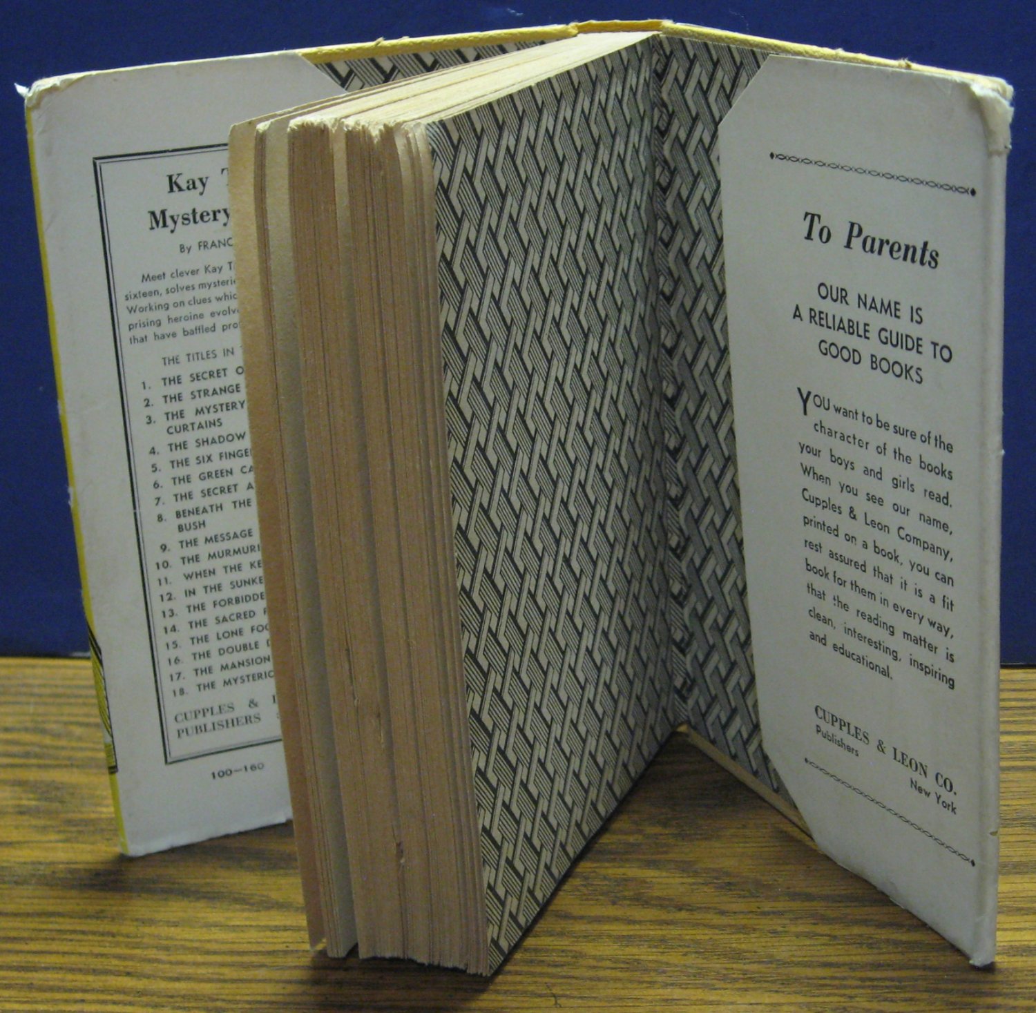 Kay Tracy Mysteries #11 - When the Key Turned - Frances K. Judd - 1939 ...