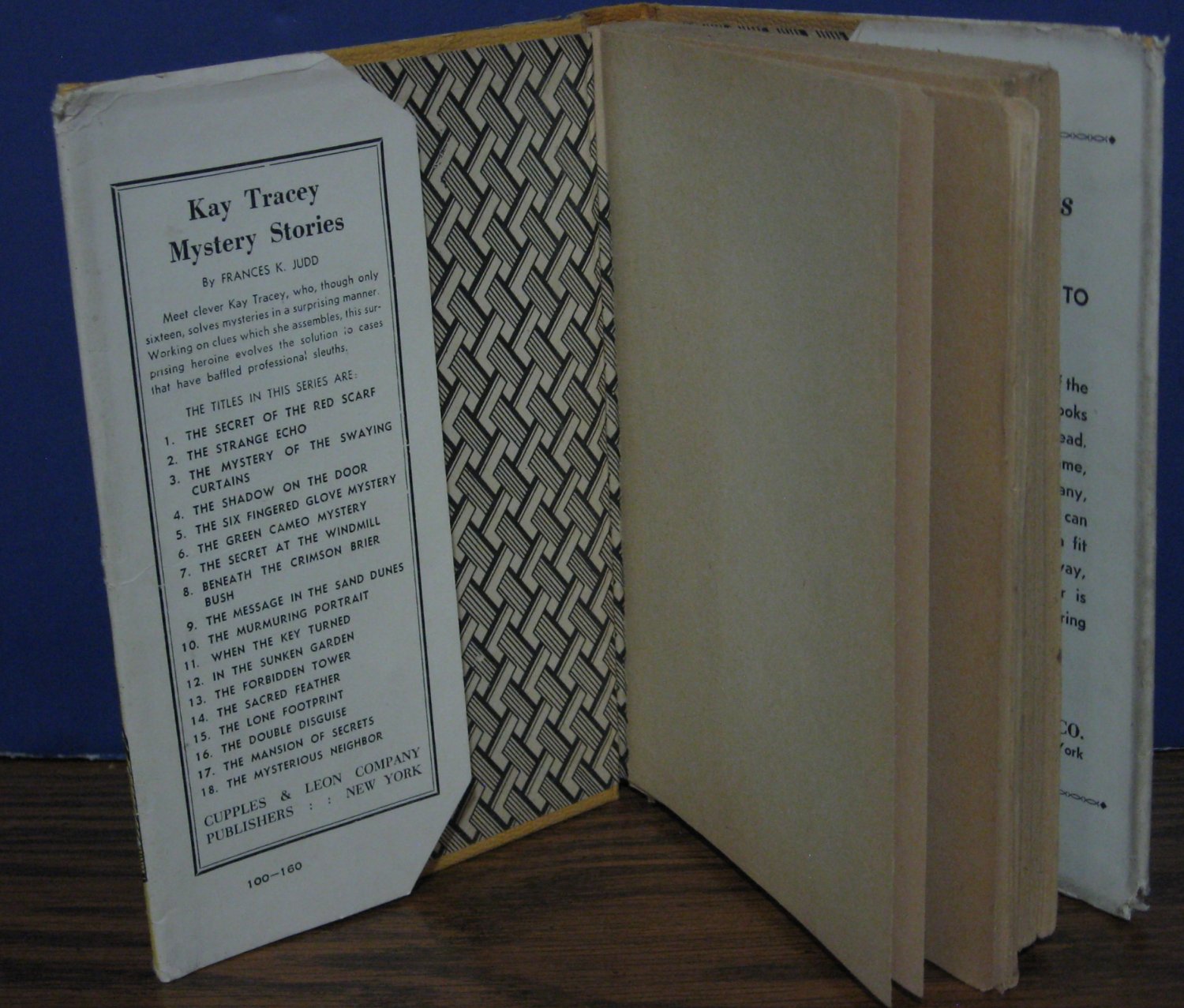 Kay Tracy Mysteries #15 - The Lone Footprint - Frances K. Judd - 1941 ...