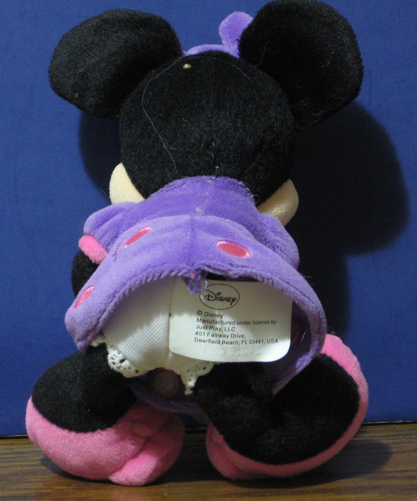 Disney Plush Minnie Mouse in Purple Dress 10" - Just Play LLC