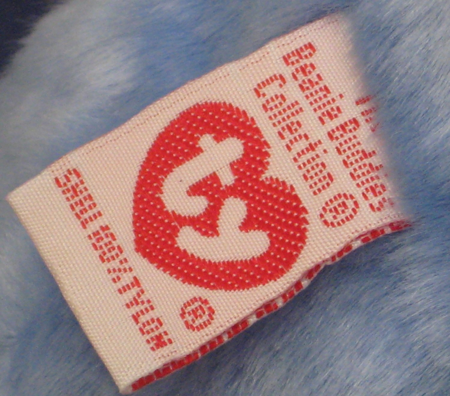 Ty Beanie Buddies America - Blue Plush Red Cross Bear - 13" - 2002 Vintage