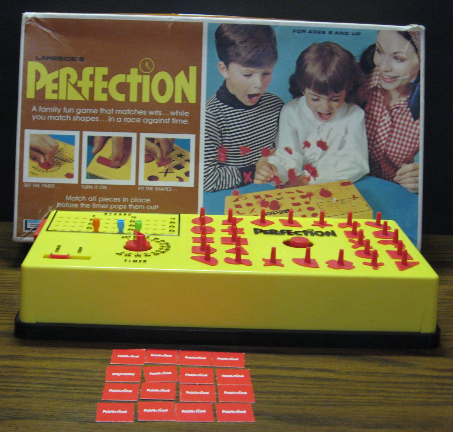 Perfection Shape Matching Game - Lakeside Games - 1973 Vintage