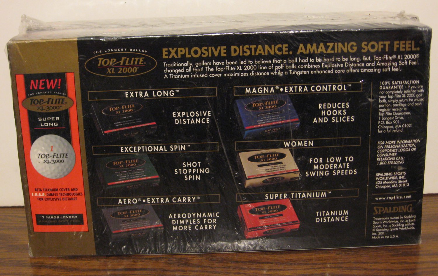 Top Flite XL-2000 Golf Ball Double 15 Pack with 3 Trial XL-3000 Each ...