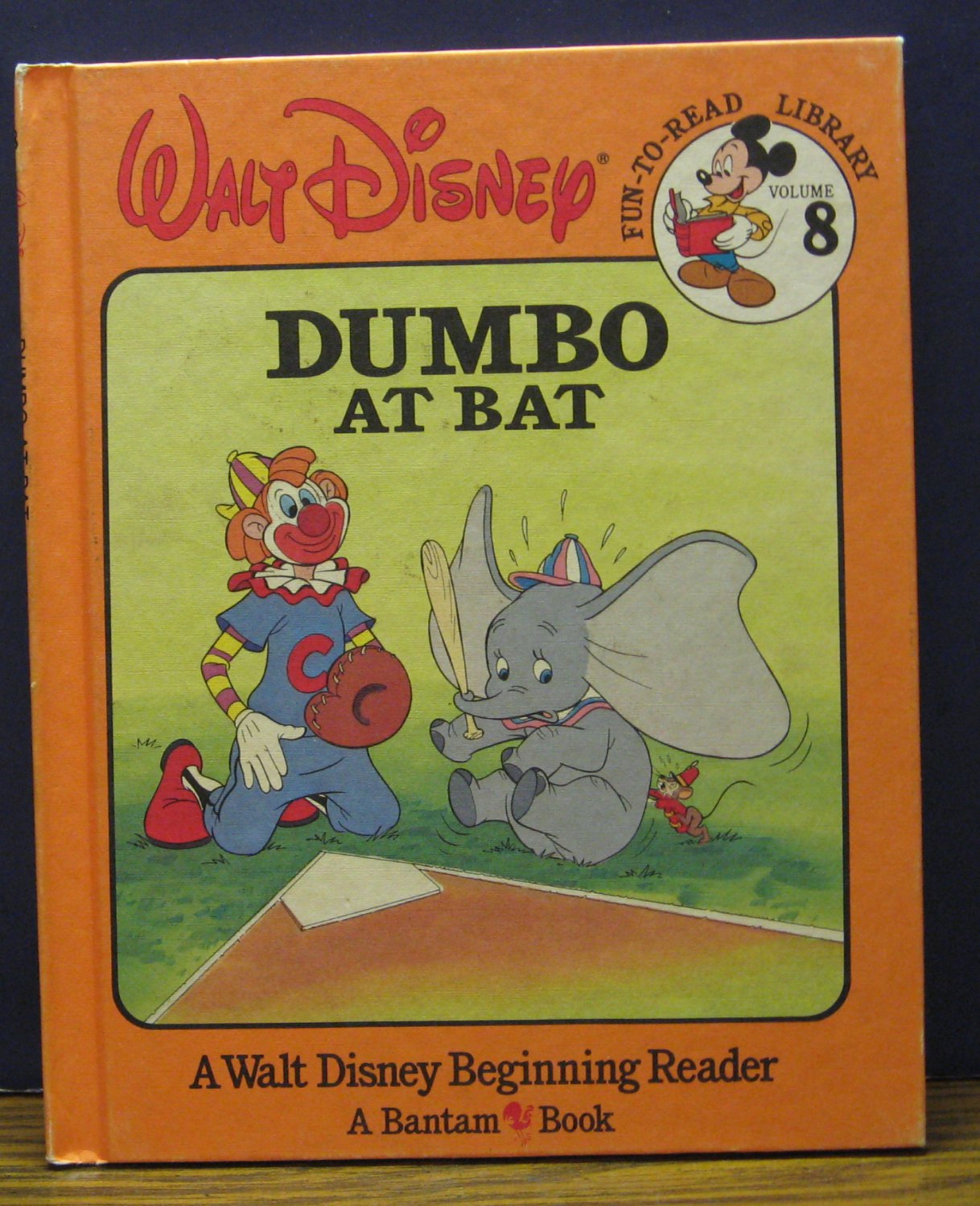 Disney Beginning Reader 08 Dumbo at Bat - Bantam - 1986 Vintage