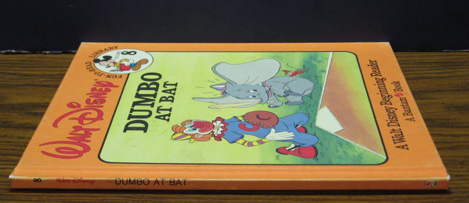 Disney Beginning Reader 08 Dumbo at Bat - Bantam - 1986 Vintage