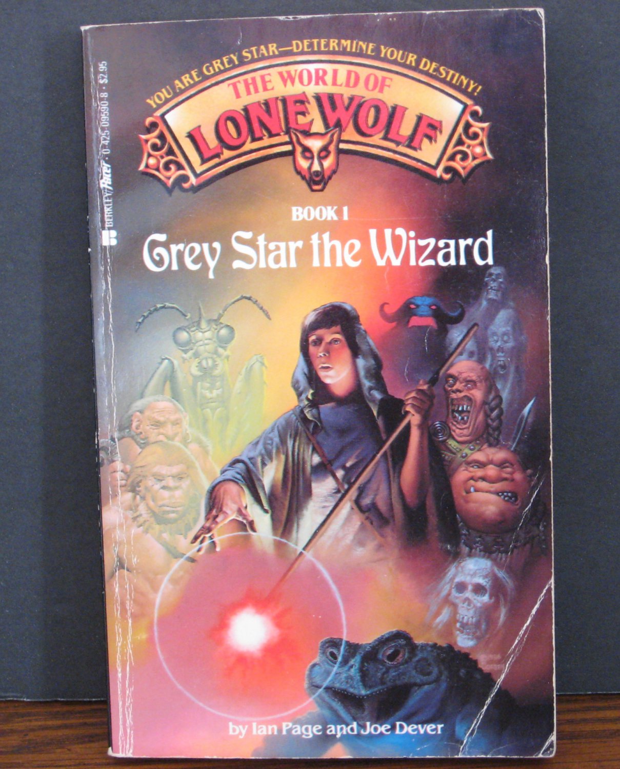 SOLD - World of Lone Wolf Book 01 Grey Star the Wizard Lonewolf ...