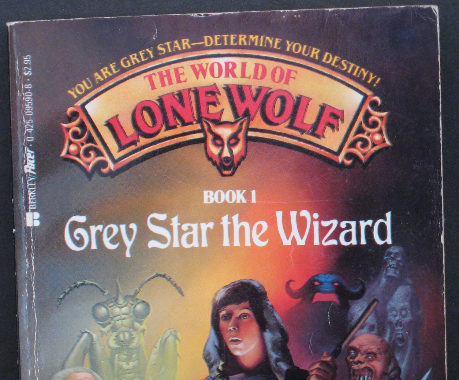 SOLD - World of Lone Wolf Book 01 Grey Star the Wizard Lonewolf ...