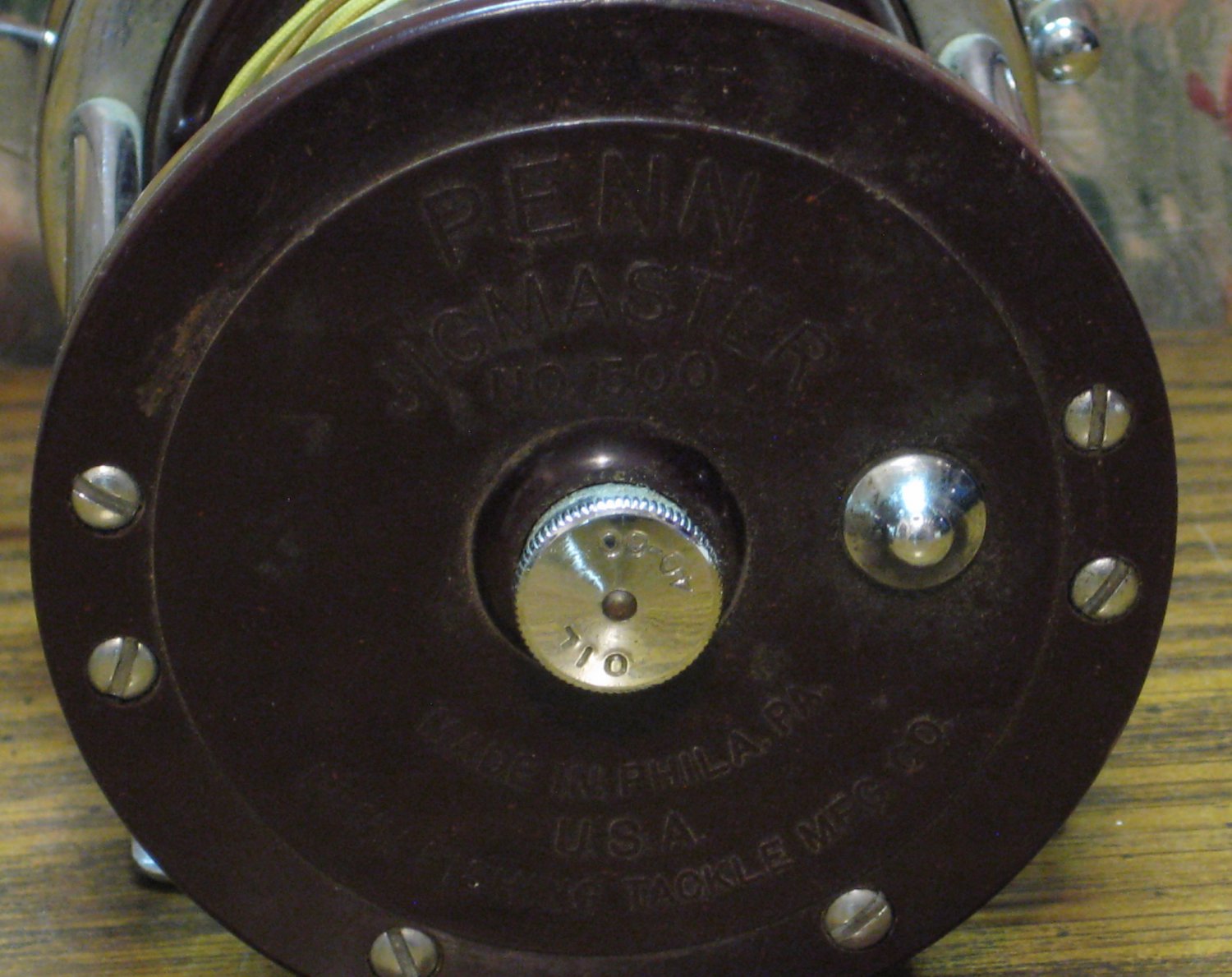 Penn Reels Jigmaster 500 Fishing Reel - Brown with White Handle - 1970s ...