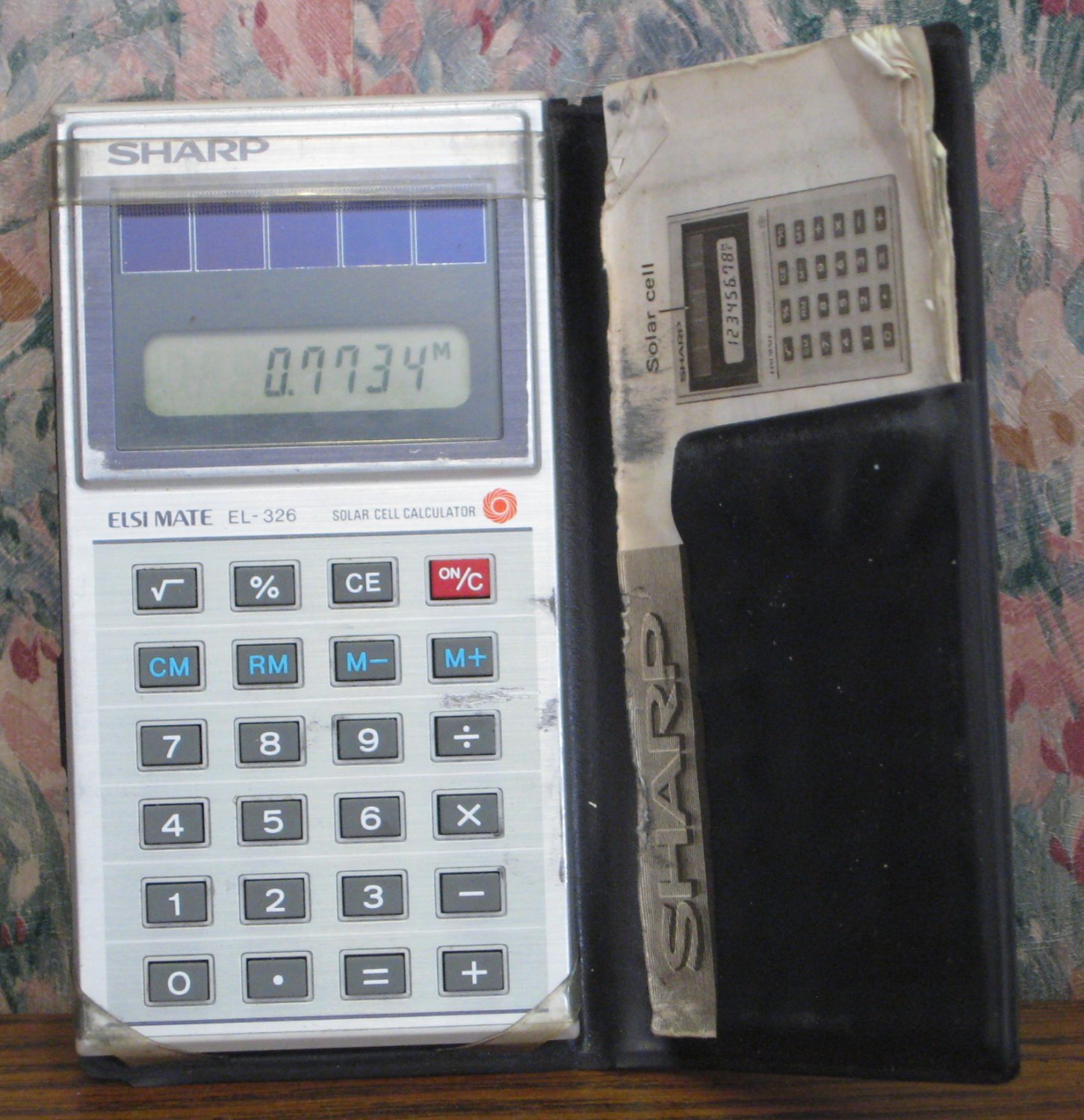 SOLD - Sharp Elsi Mate EL-326 Pocket 7 Function Solar Calculator - 1985 ...
