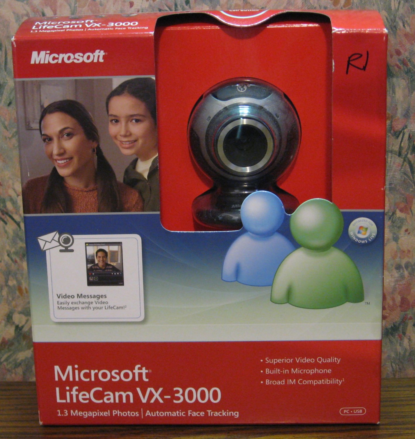 SOLD - Microsoft LifeCam VX-3000 Webcam - Windows Vista Compatible Web ...