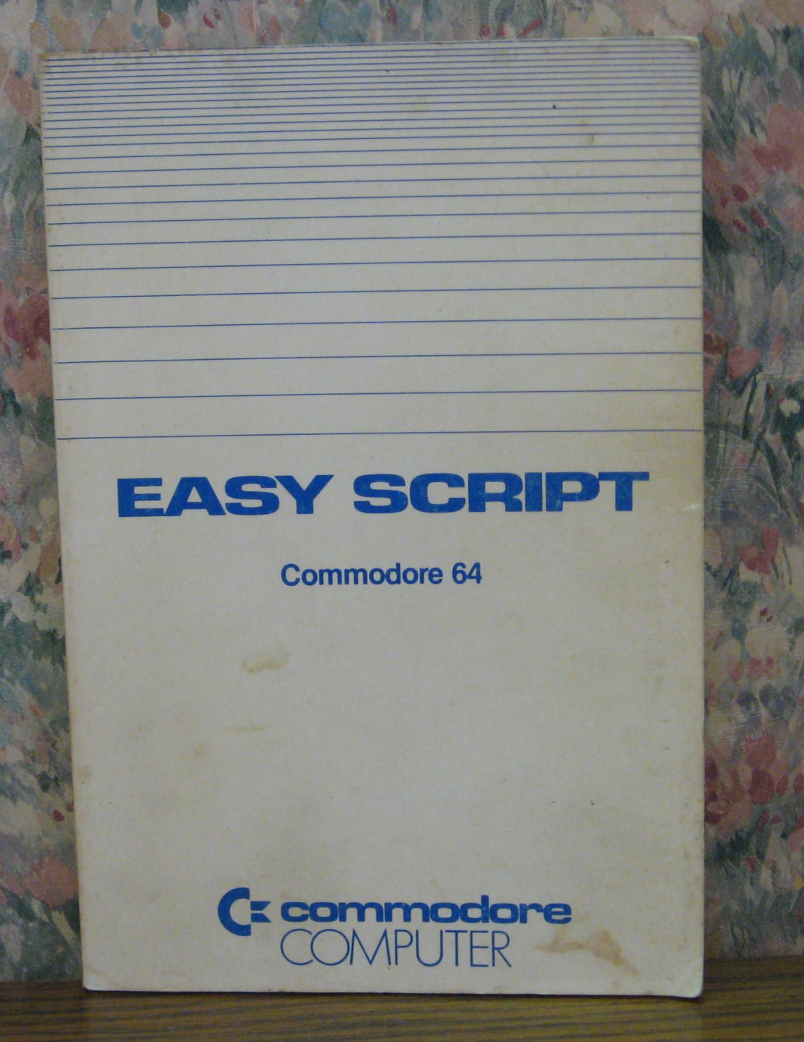 Computer Book - Commodore 64 Easy Script Spreadsheet Manual - 1980s Vintage